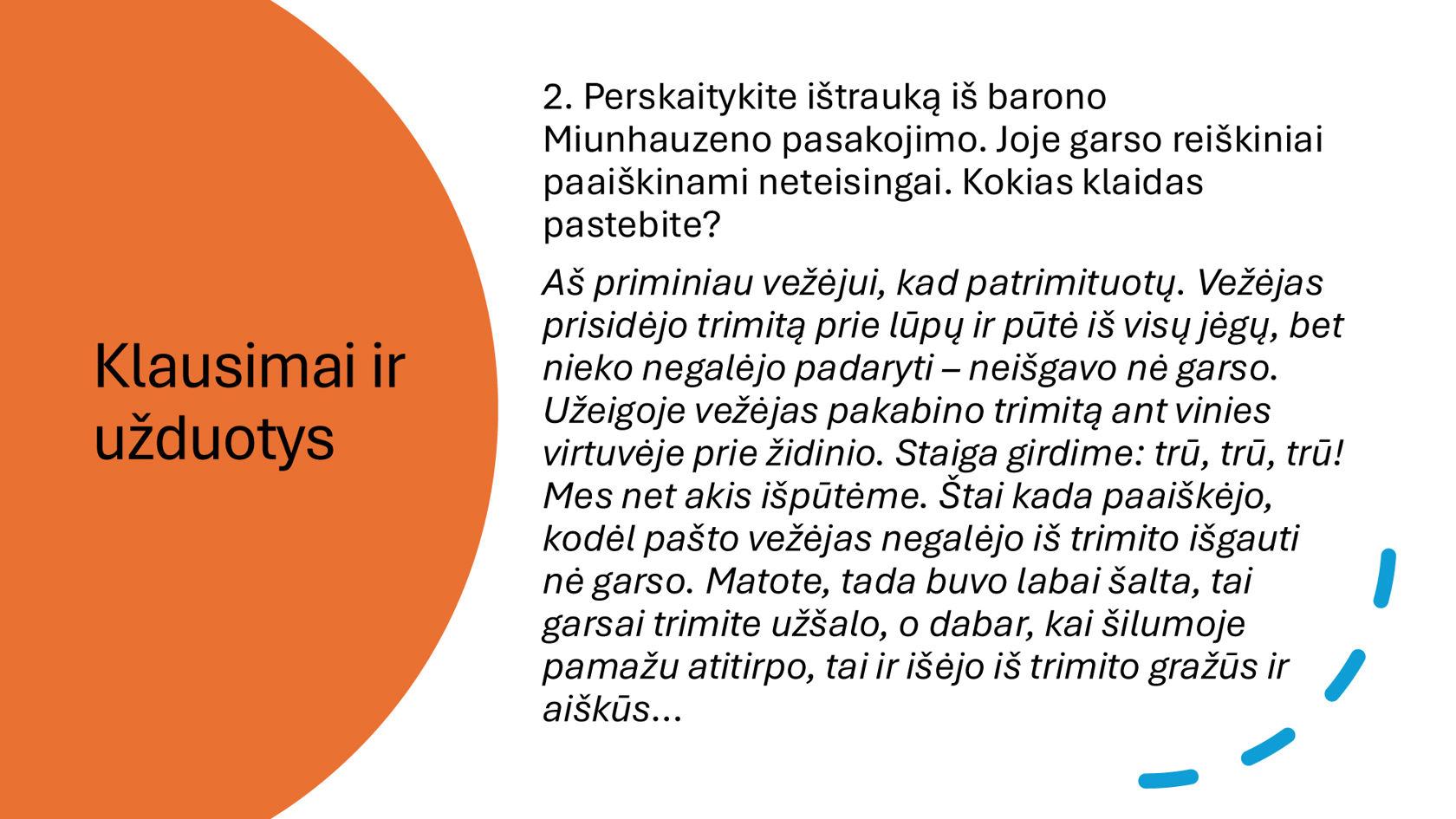 Garsas. Garso banga – Opiq