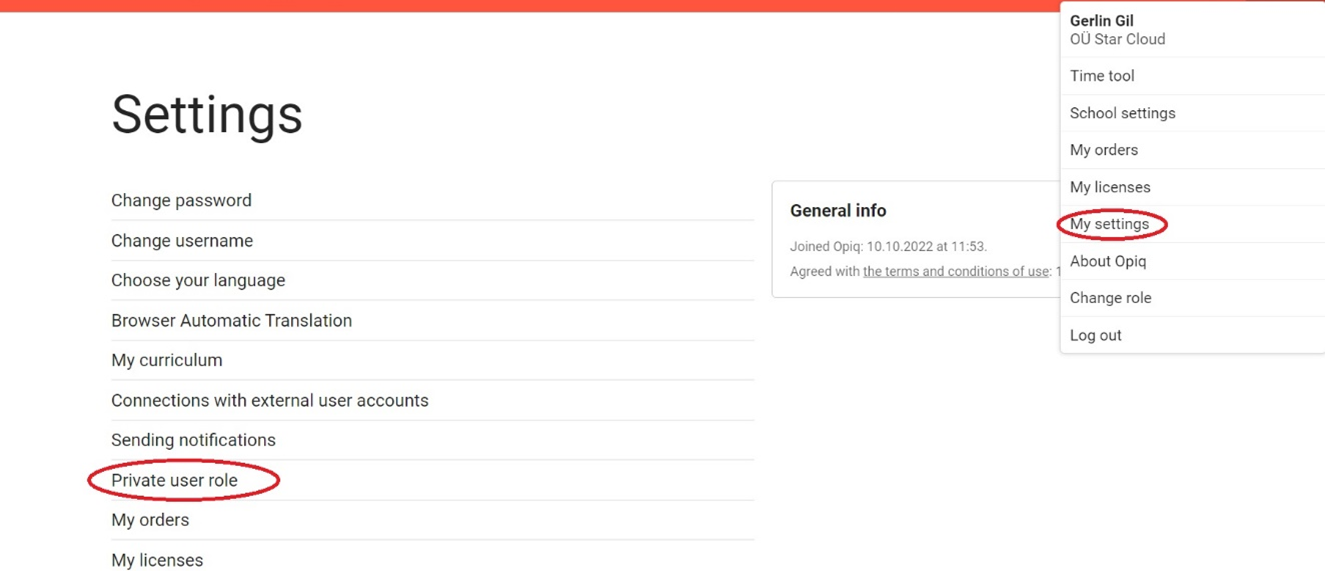 User guide for private users – Opiq